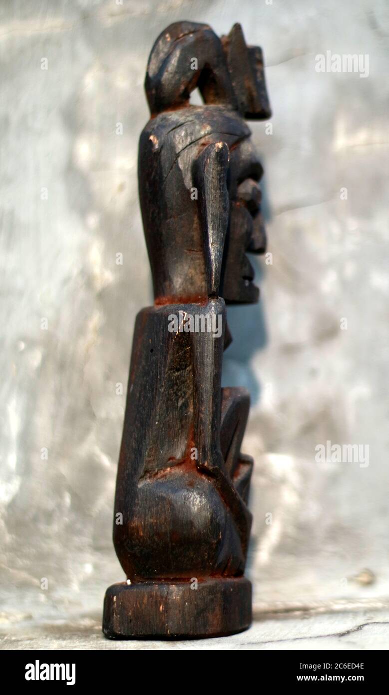 Depok, Indonesia - November 6, 2018: Vintage Asmat Carved Sculpture ...