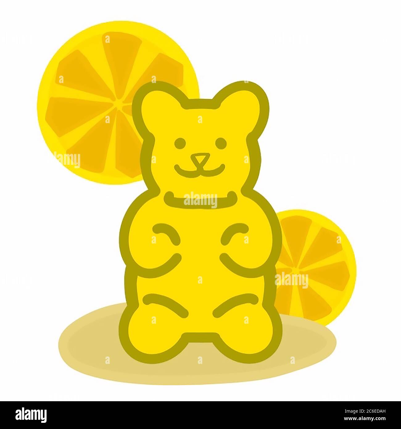 Gummy bear isolated Cut Out Stock Images & Pictures - Alamy