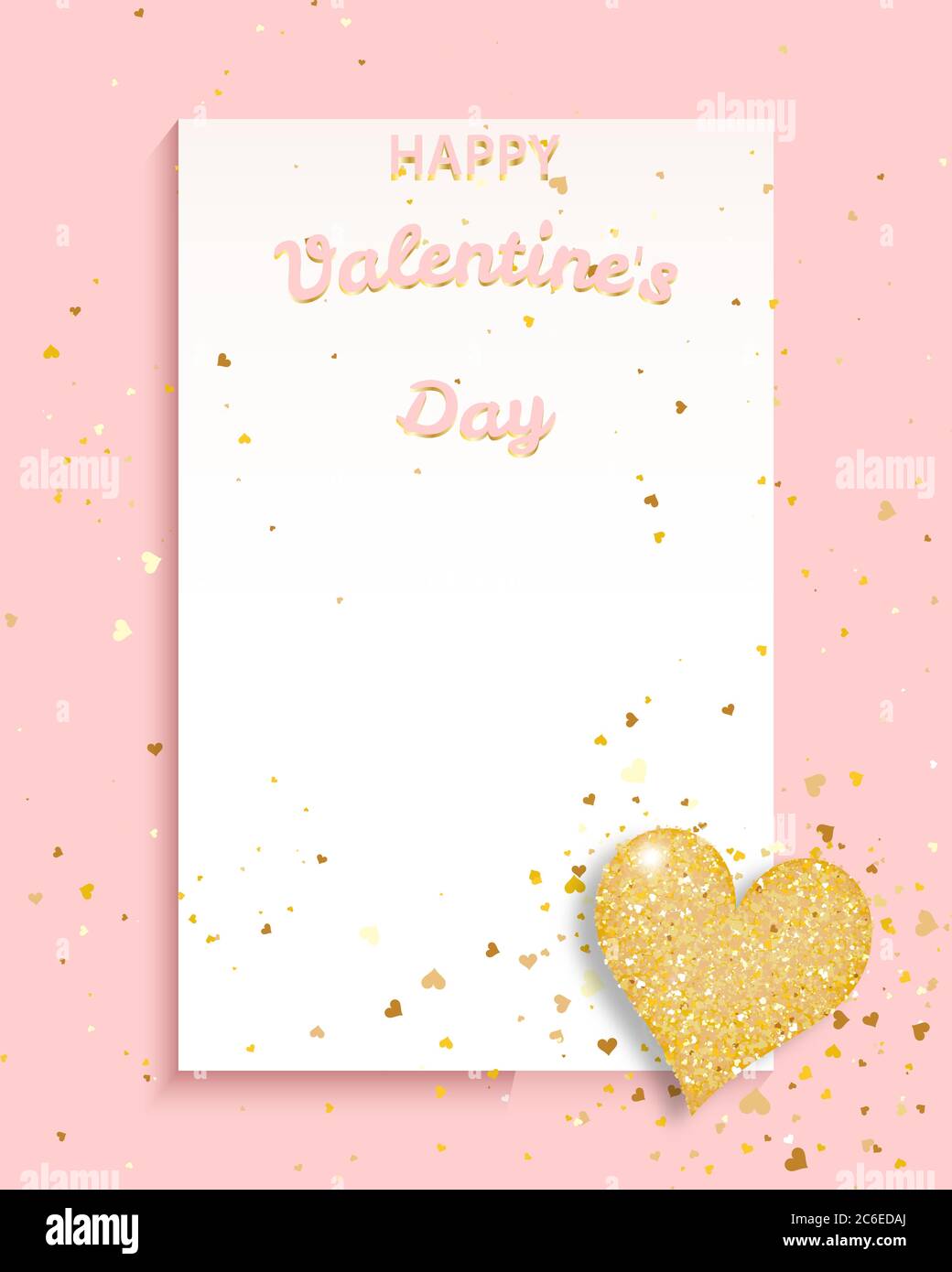 Invitation card with textured heart. Design template. Vector ...