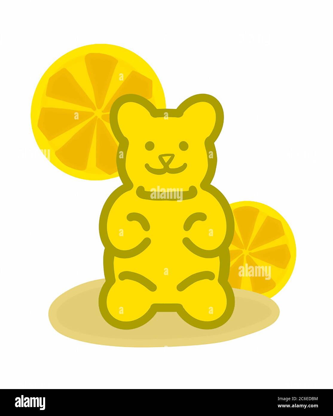 Green fruits drawing Cut Out Stock Images & Pictures - Alamy