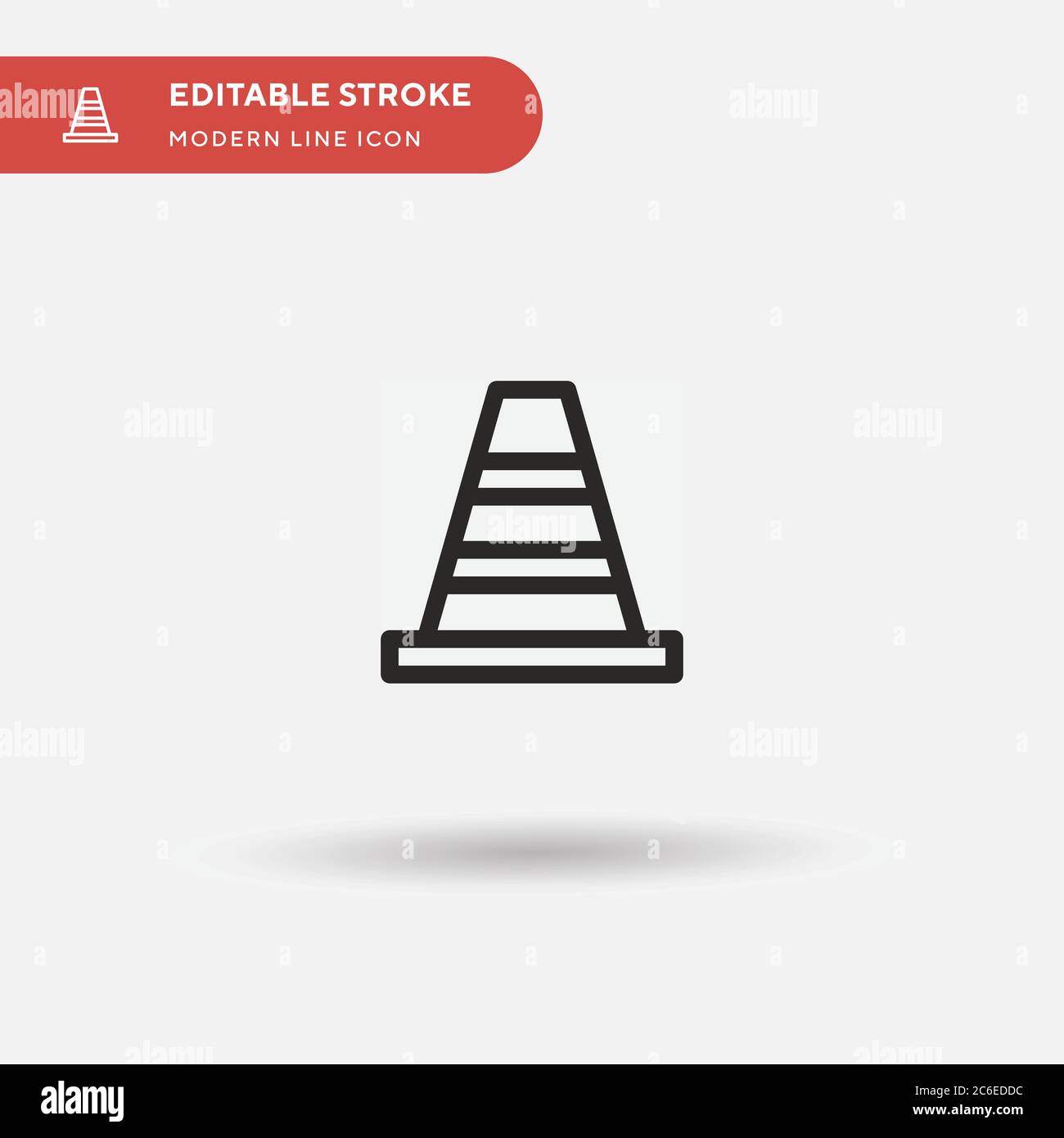 Bollards Simple vector icon. Illustration symbol design template for ...
