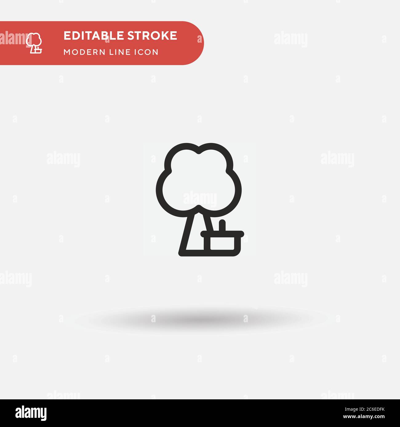 Tree Simple vector icon. Illustration symbol design template for web ...