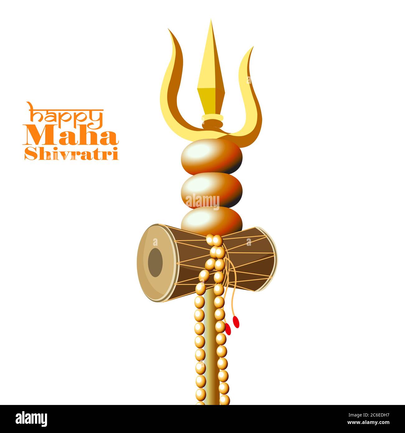 Vector illustration of Greeting card for maha Shivratri, Greeting card ...