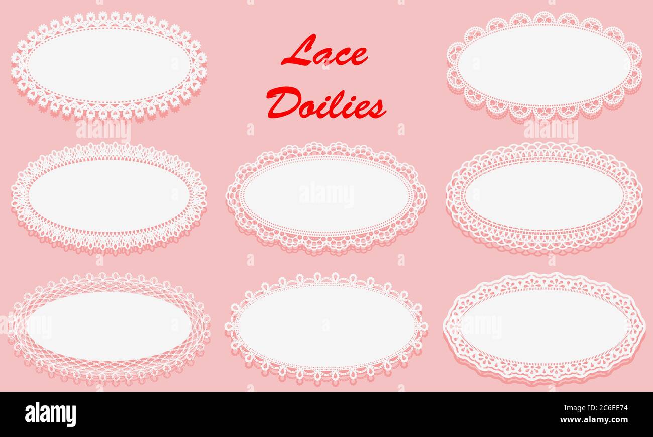 Pink Oval Frame Vector