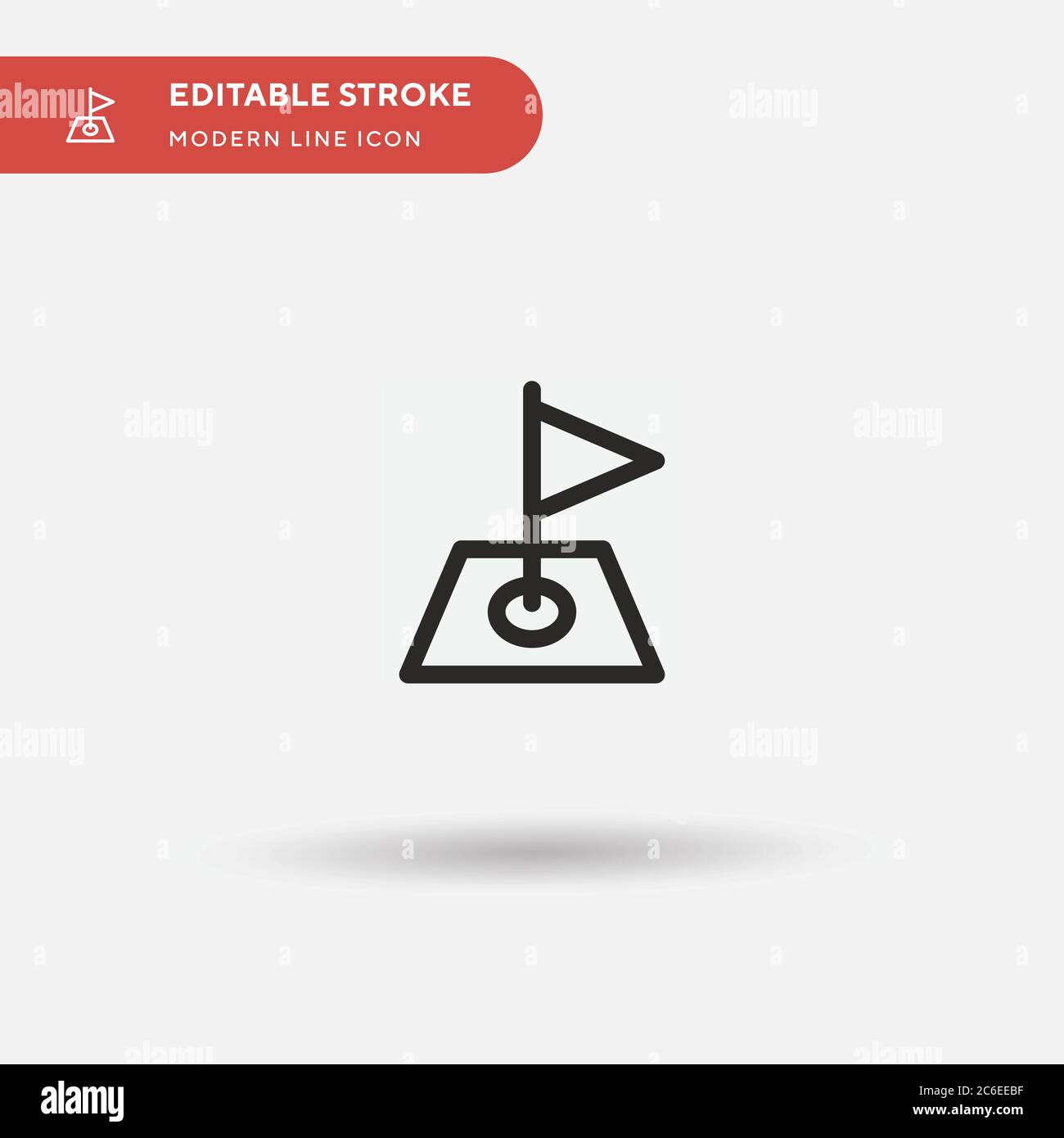 Flag Simple vector icon. Illustration symbol design template for web ...