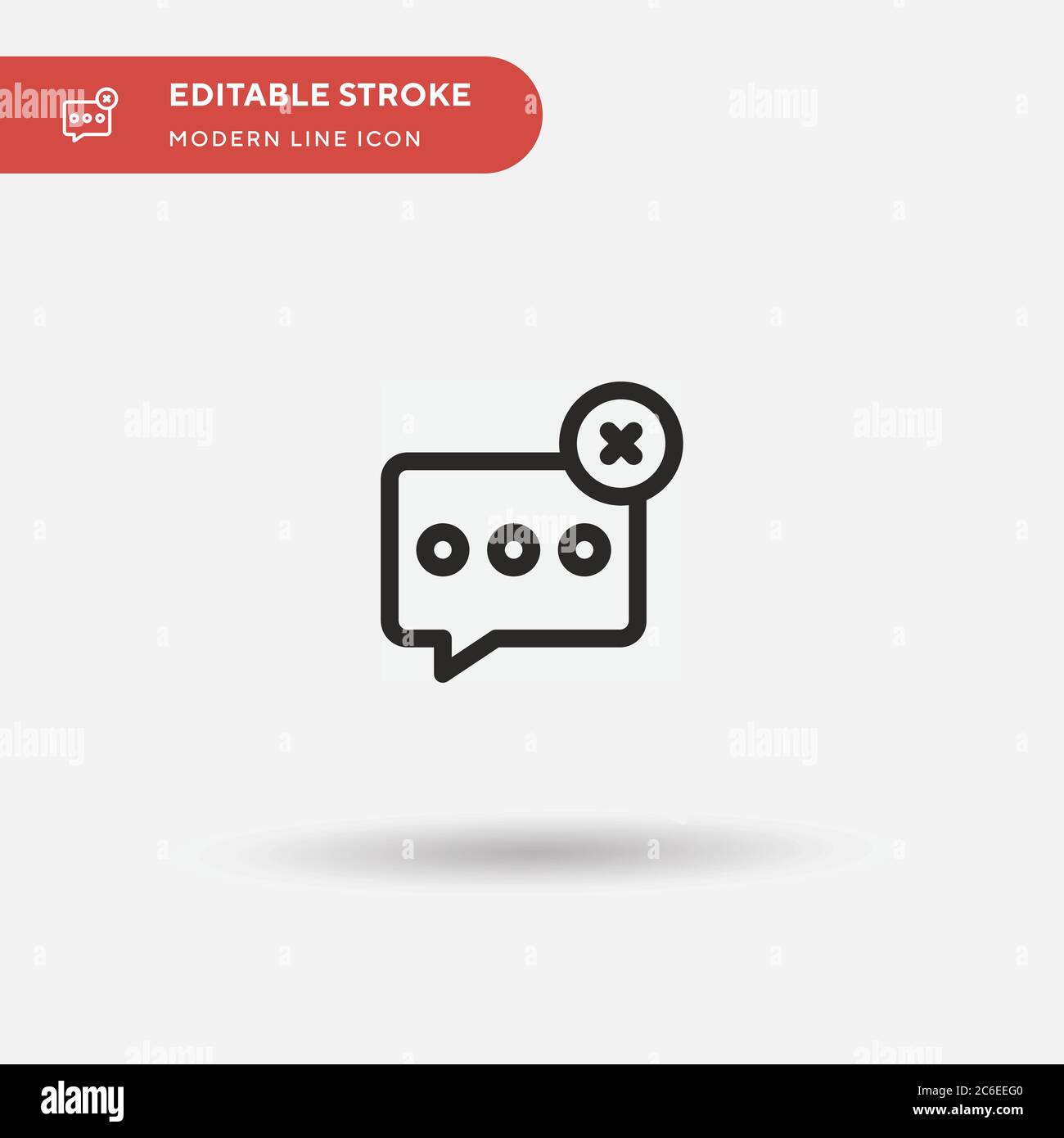 Message Simple vector icon. Illustration symbol design template for web ...