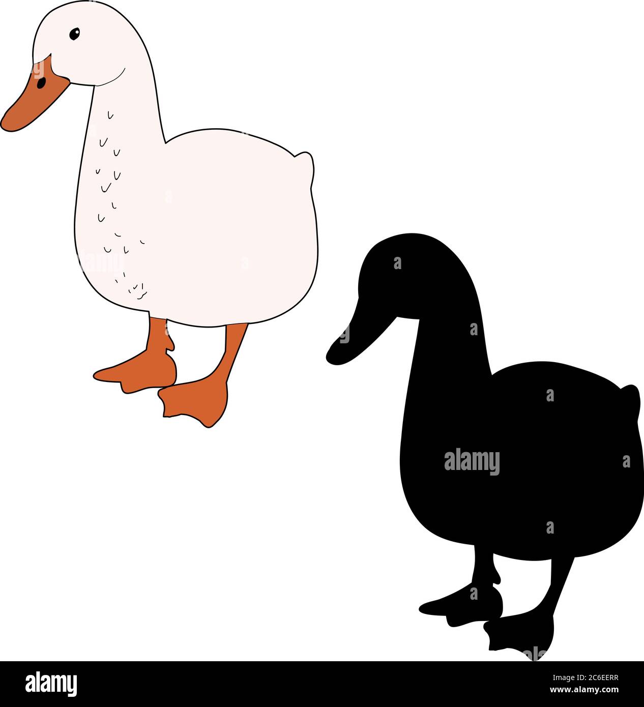 vector, isolated duck, goose Stock Vector Image & Art - Alamy