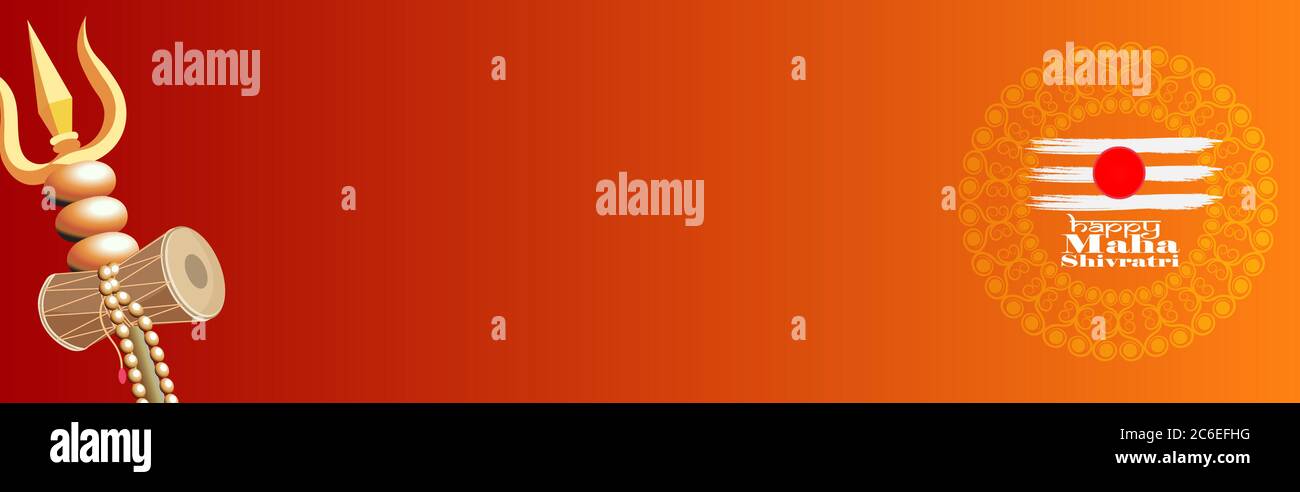 Vector illustration of Greeting card for maha Shivratri, Greeting card ...