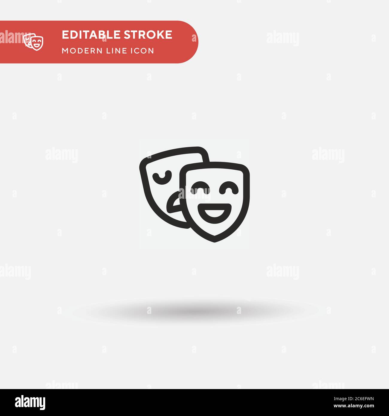 Theater Simple vector icon. Illustration symbol design template for web ...