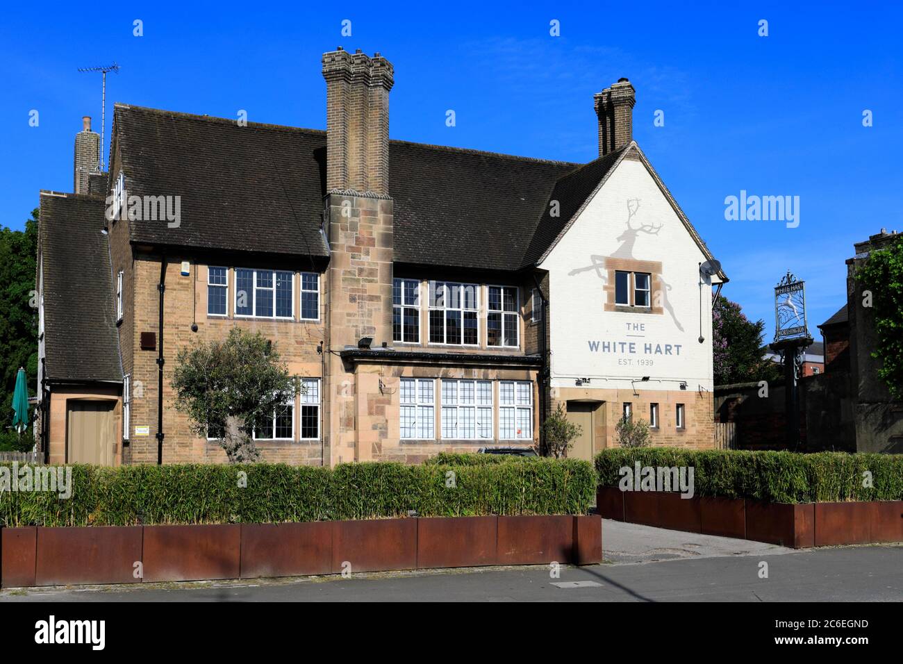 The White Hart pub, Duffield village, Derbyshire, England, UK Stock ...