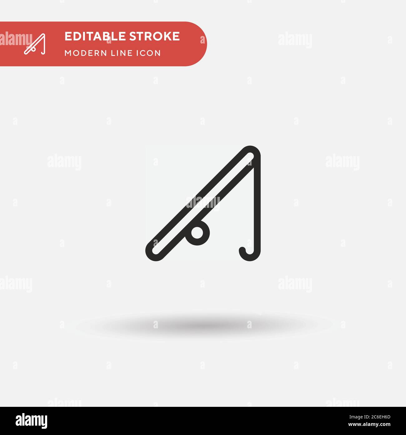 Fishing Simple vector icon. Illustration symbol design template for web ...