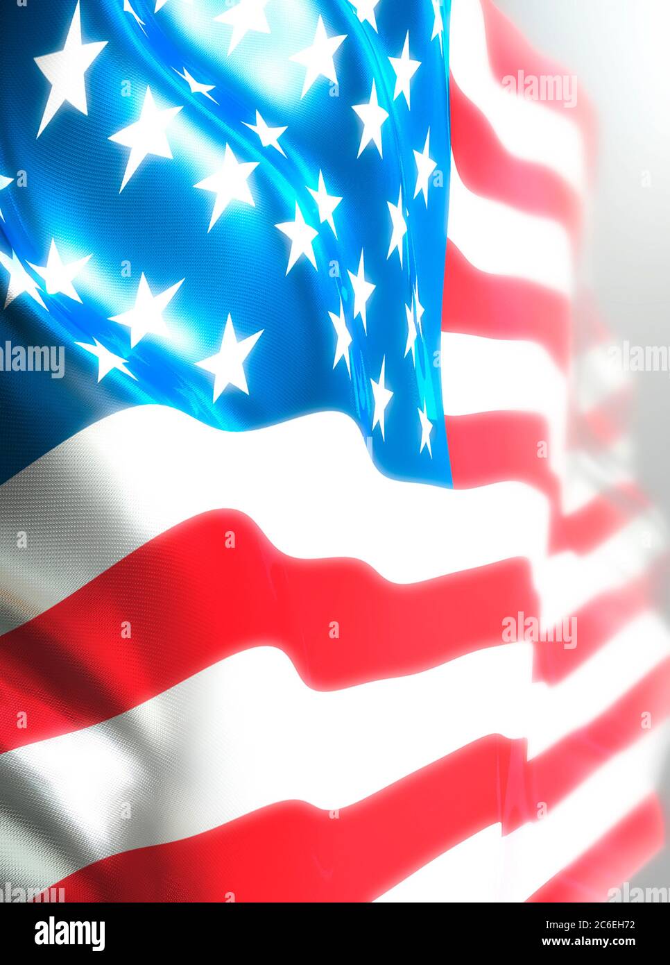 3D render of American flag USA Stock Photo - Alamy