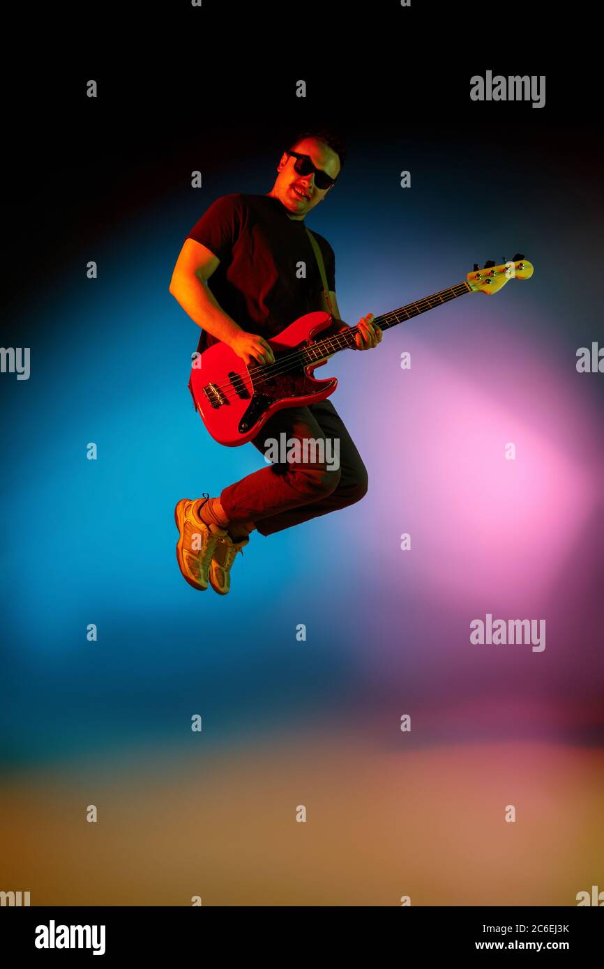 Guitarist Jumping On Stage