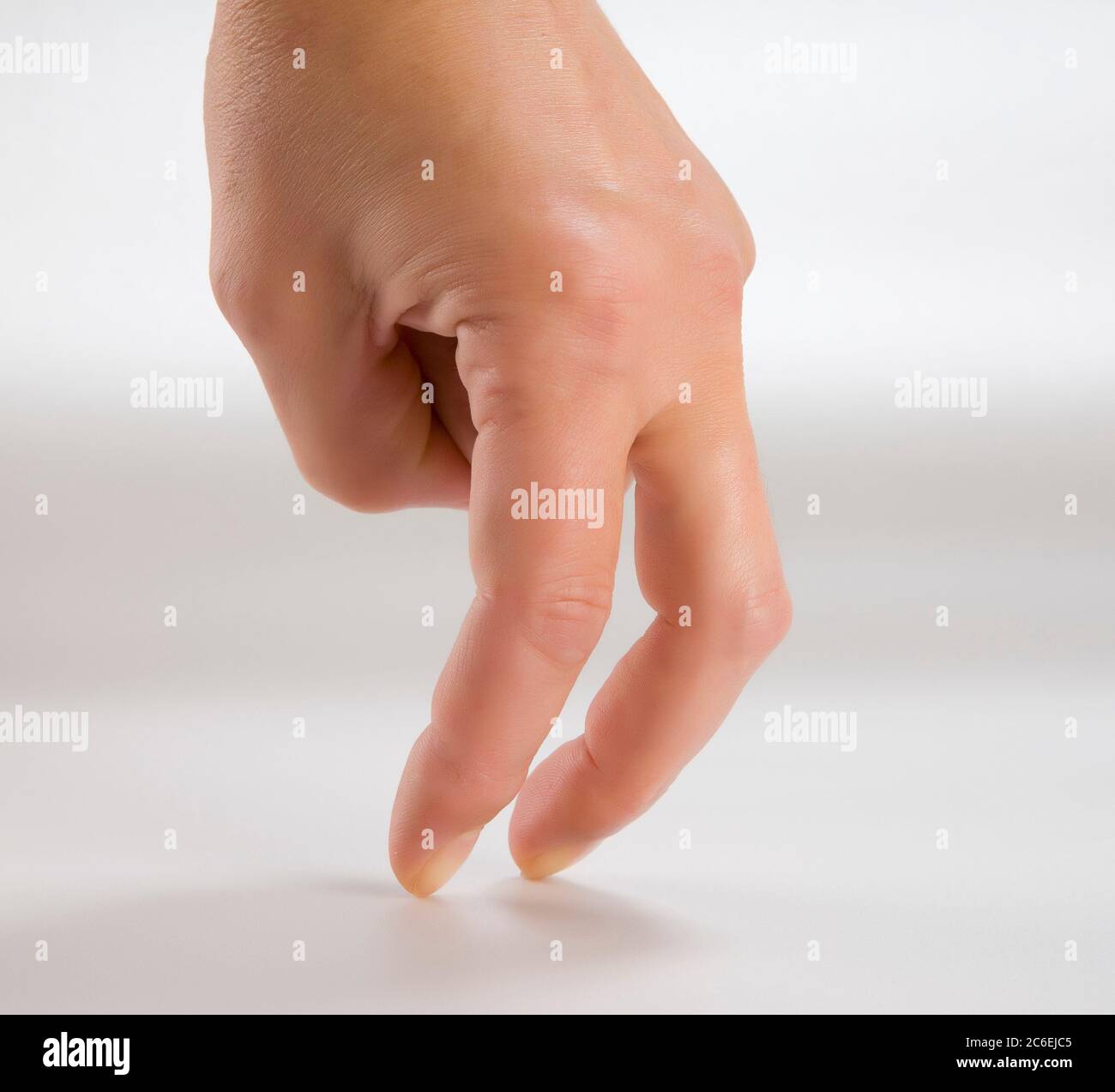 Hand finger walking Stock Photo - Alamy