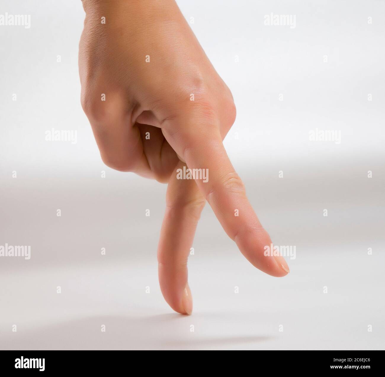 Hand finger walking Stock Photo - Alamy