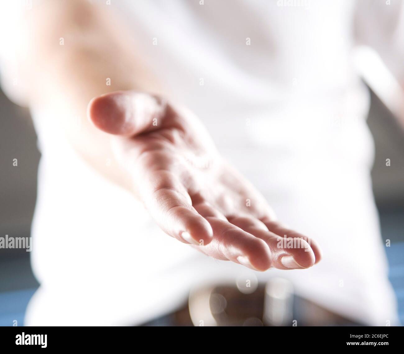 Person with palm towards camera hi-res stock photography and images - Alamy