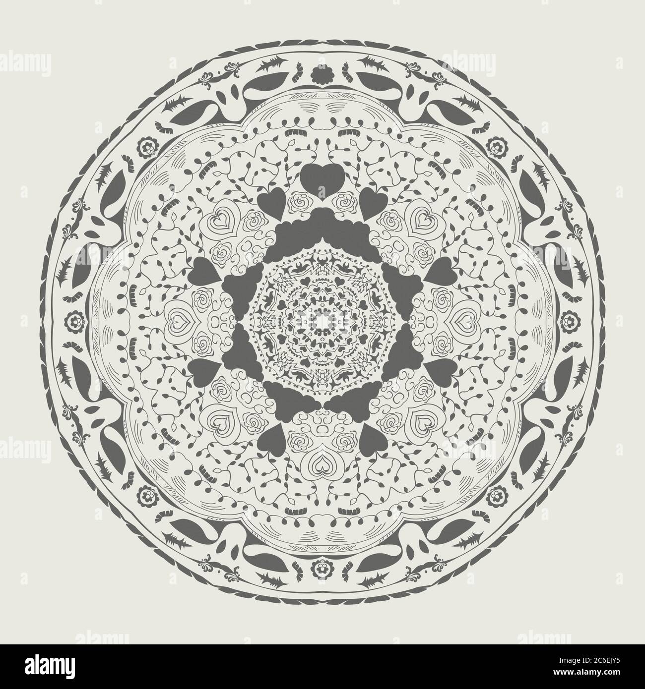vector, isolated circular ornament, pattern Stock Vector Image & Art ...
