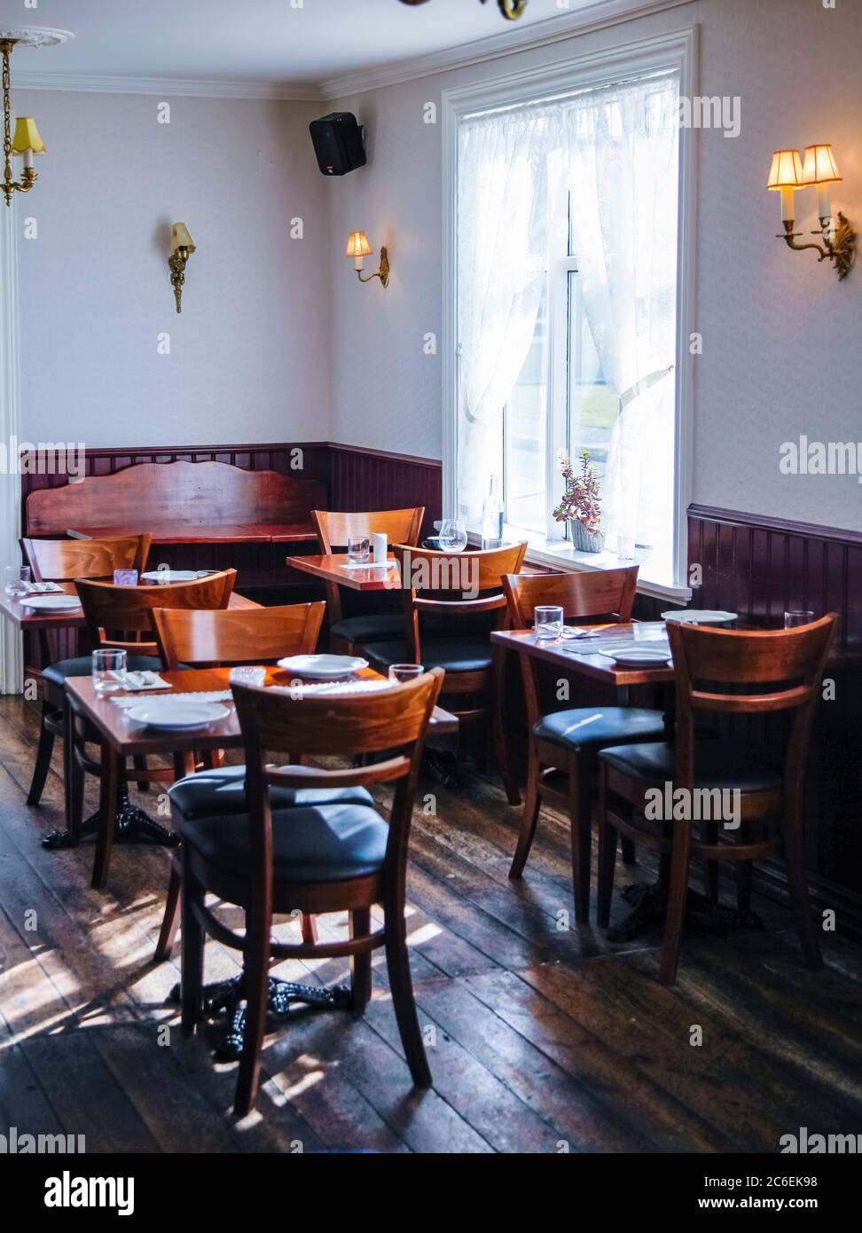Simple scandinavian restaurant Stock Photo - Alamy