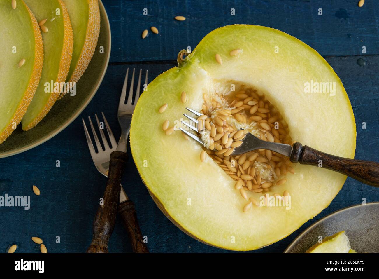 Raw melon hi-res stock photography and images - Alamy