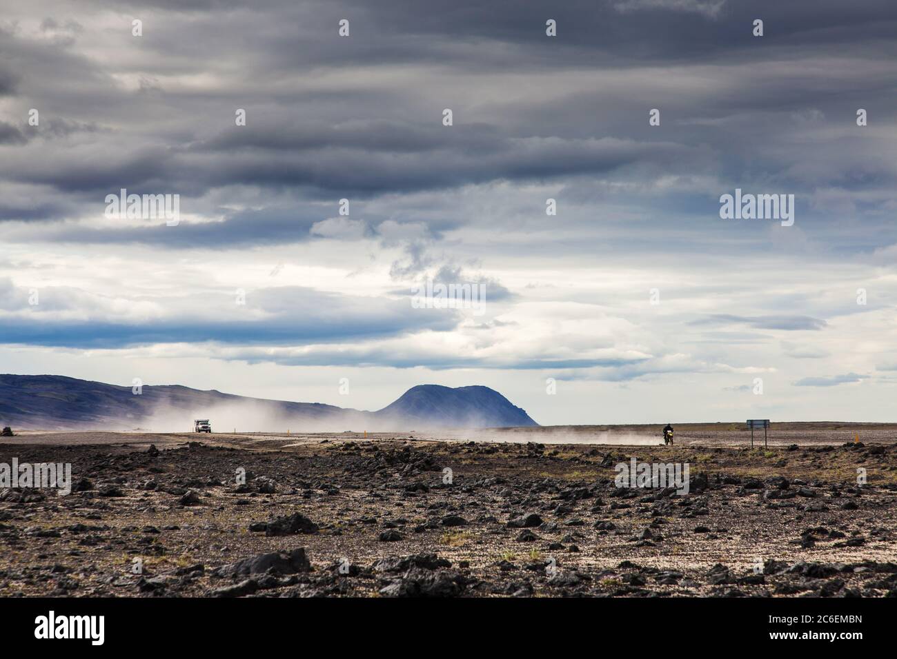 Stone and ash wasteland - volcanic landscape Stock Photo - Alamy