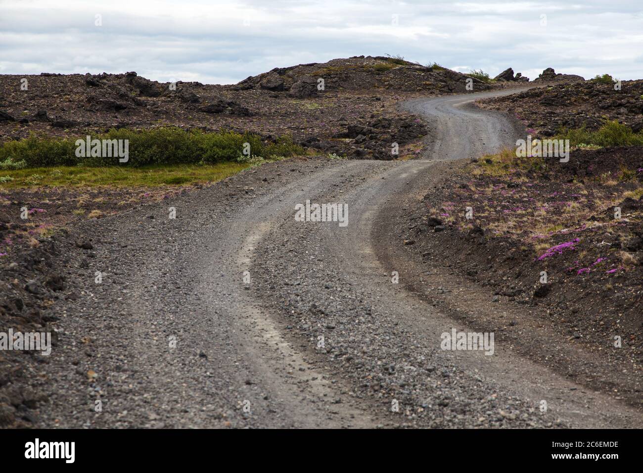 Stone and ash wasteland - volcanic landscape Stock Photo - Alamy