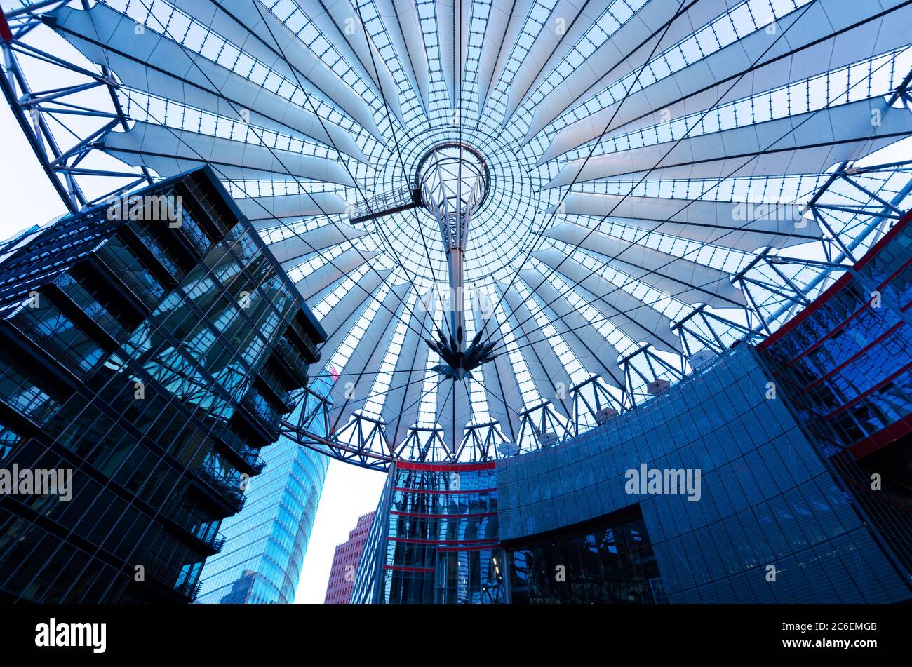 Canopy of sony center hi-res stock photography and images - Alamy