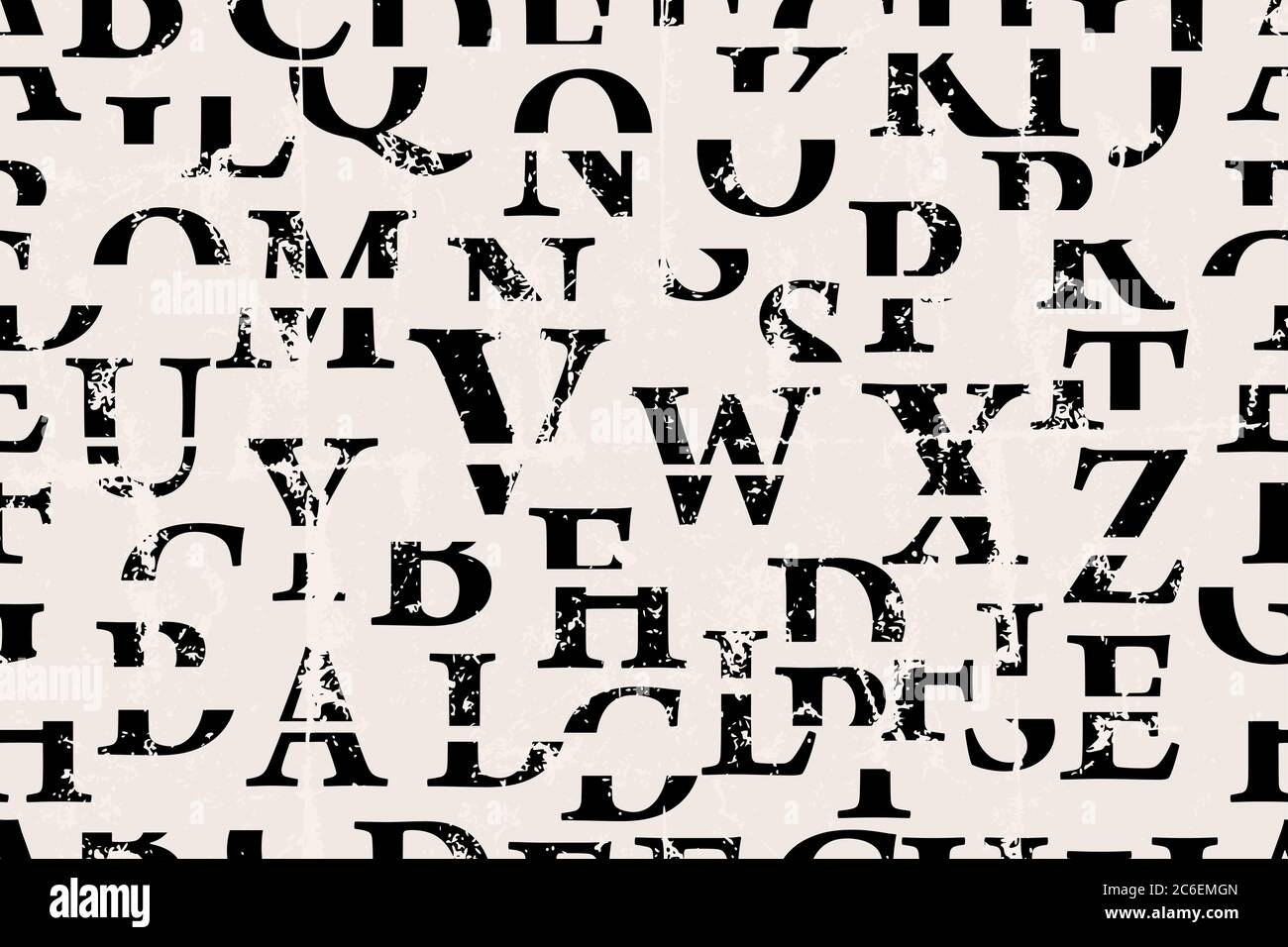 seamless background, letters, alphabet, vector illustration Stock ...