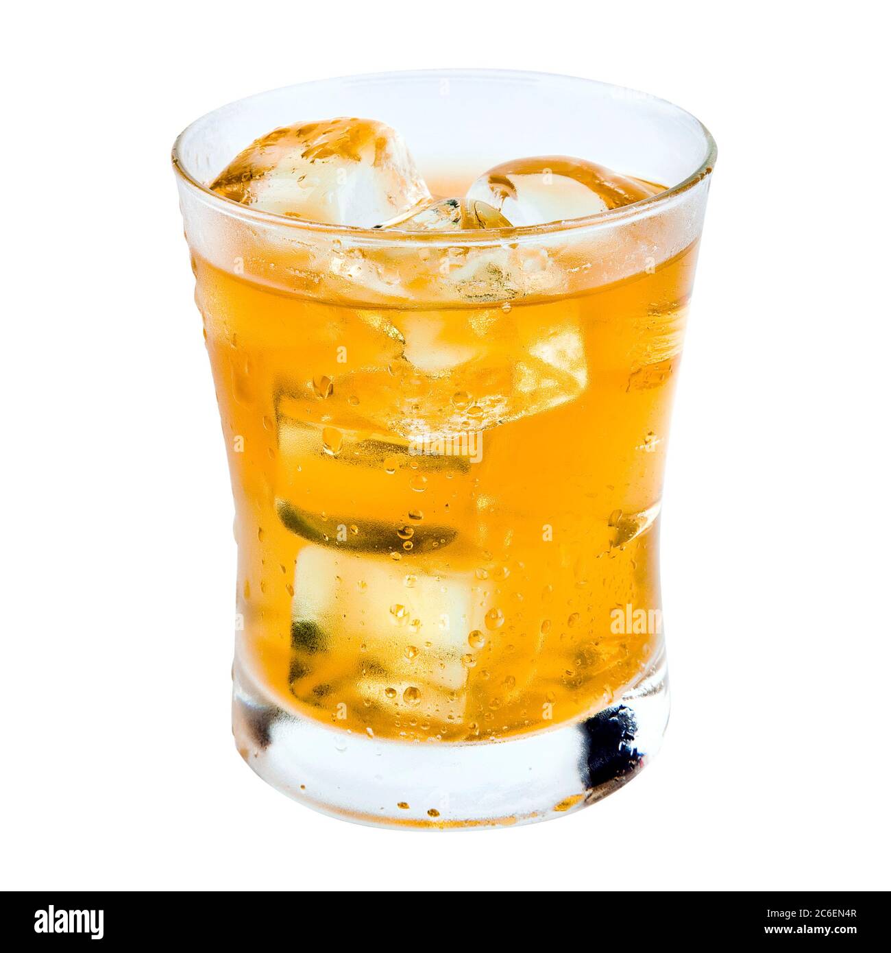 Ice tea isolated glass Stock Photo - Alamy