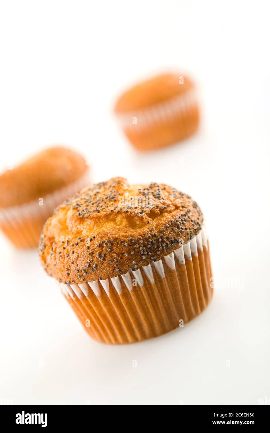 Muffins in studio background Stock Photo - Alamy