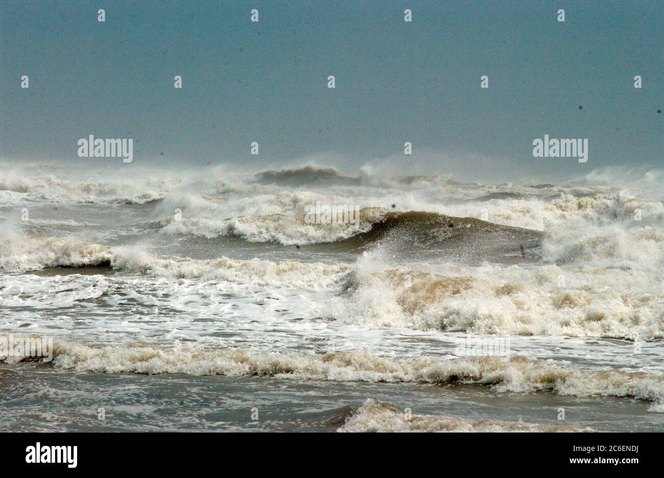 Surfside Beach, Texas USA, September 23, 2005: Storm surge from ...