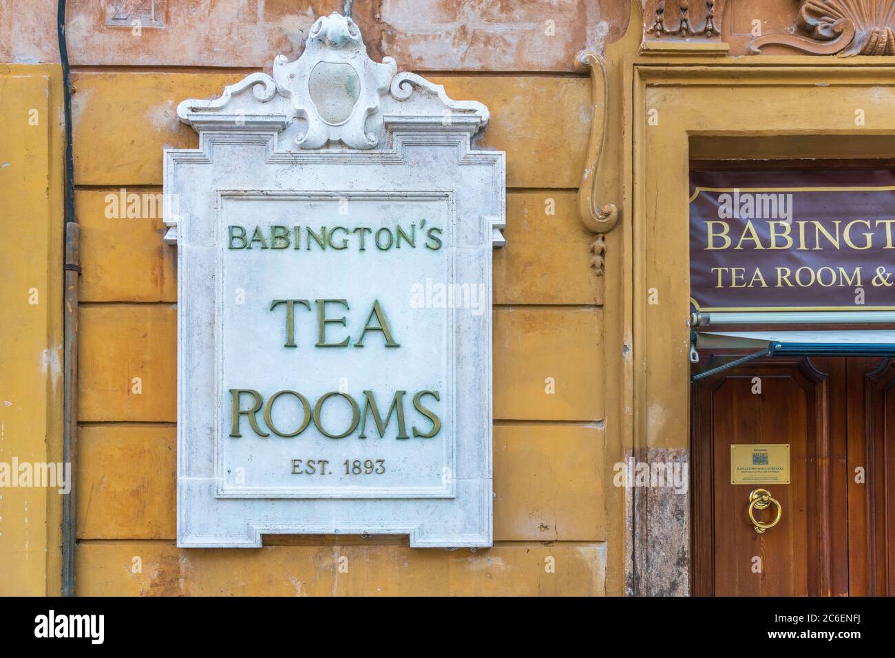 Italy, Lazio, Rome, Piazza di Spagna, Babington's Tea Rooms Stock Photo ...