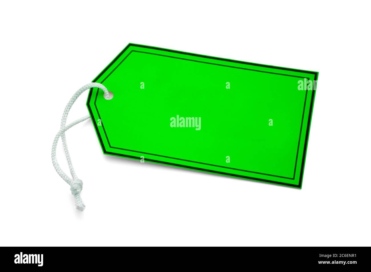Green tab hanger Stock Photo - Alamy