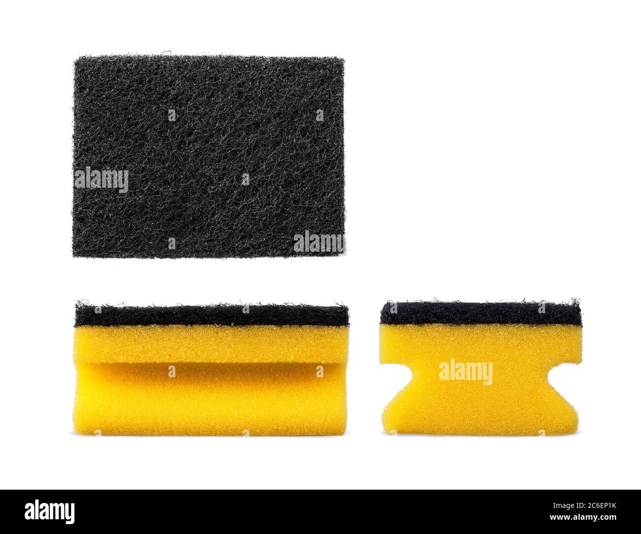 Kitchen cleaning sponge isolated set Stock Photo - Alamy