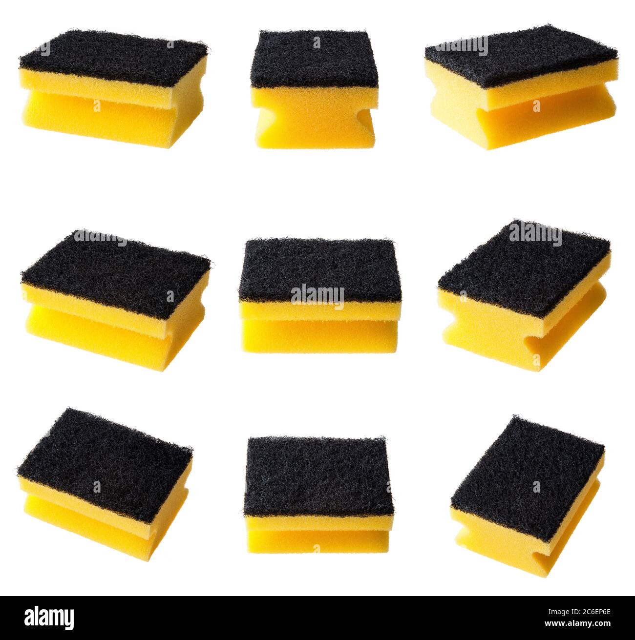 Kitchen cleaning sponge isolated set Stock Photo - Alamy