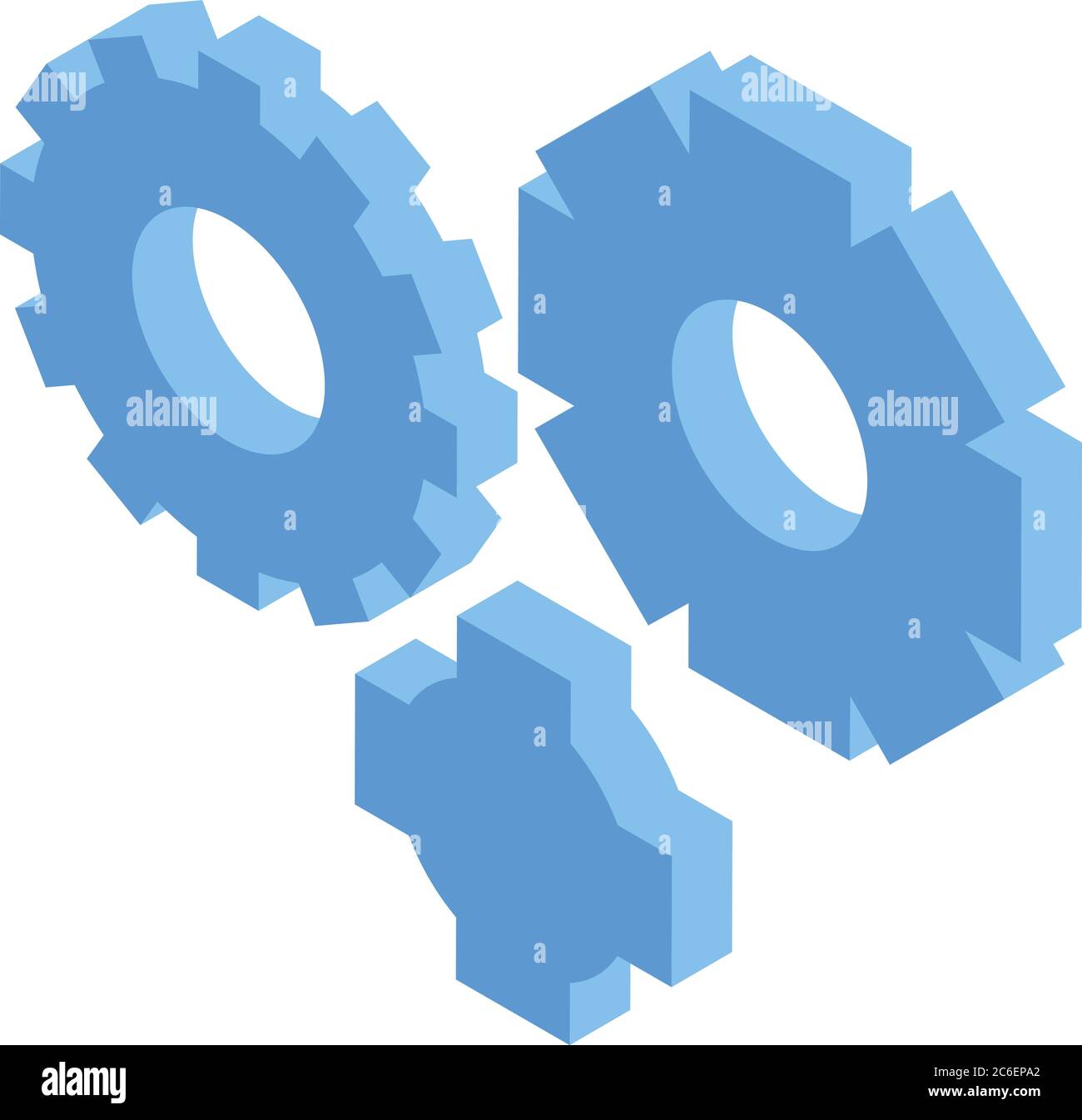 Gear wheels software test icon, isometric style Stock Vector Image ...