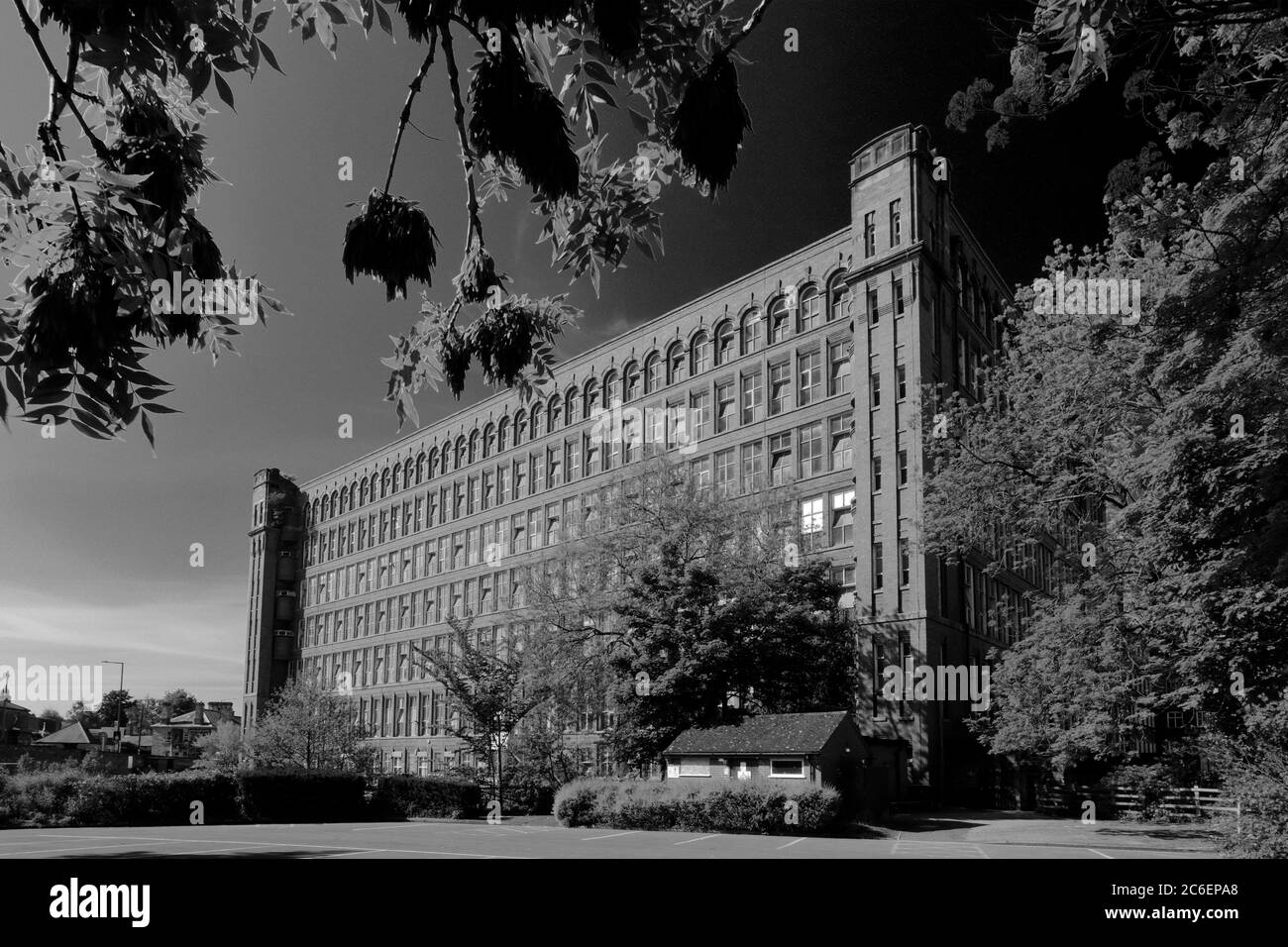 The East Silk Mill, a World Heritage Site Mill, river Derwent, Belper ...