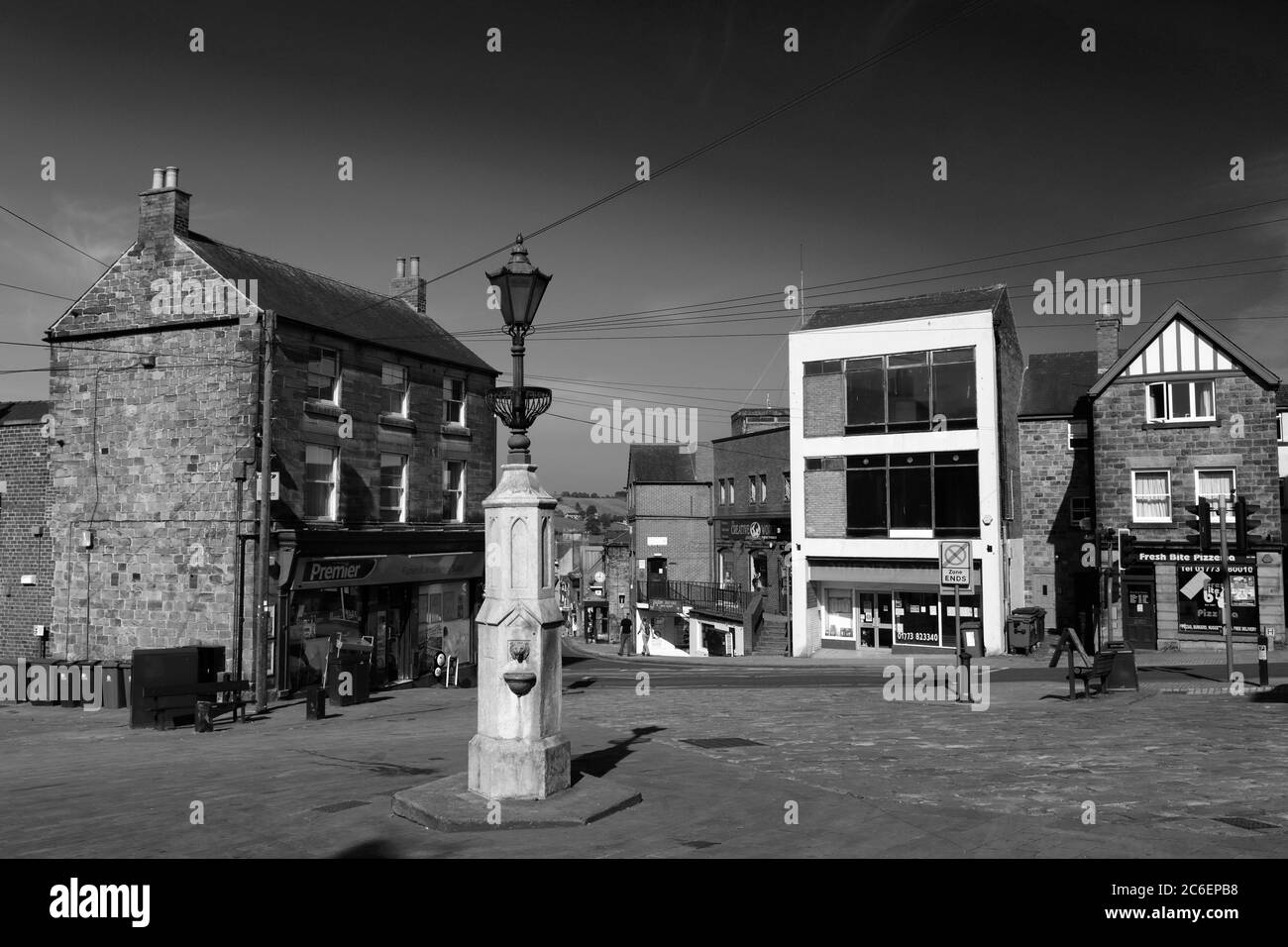 Water Fountain in the Market Square, Belper town, Derbyshire Dales ...