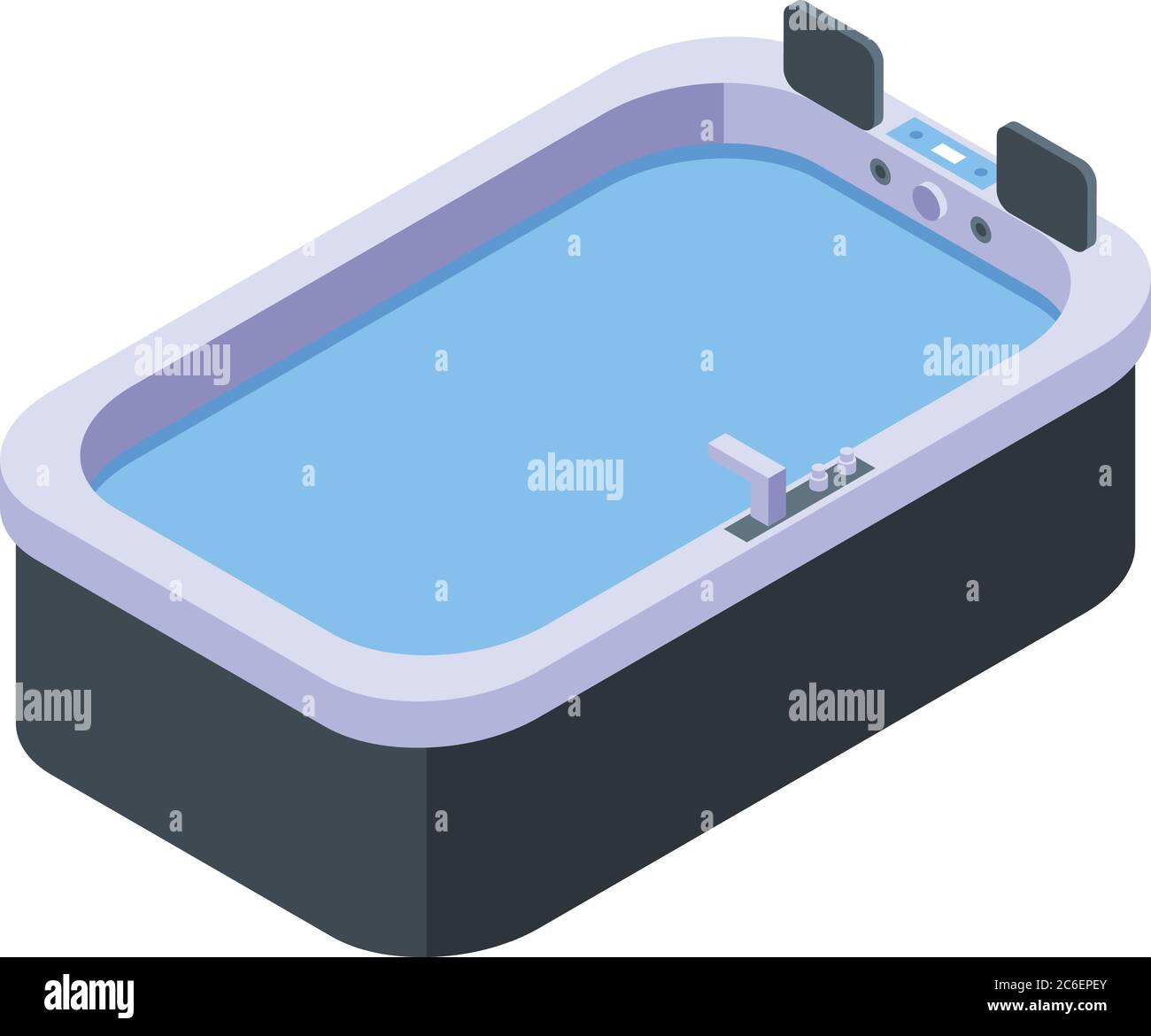 Couple spa jacuzzi Stock Vector Images - Alamy