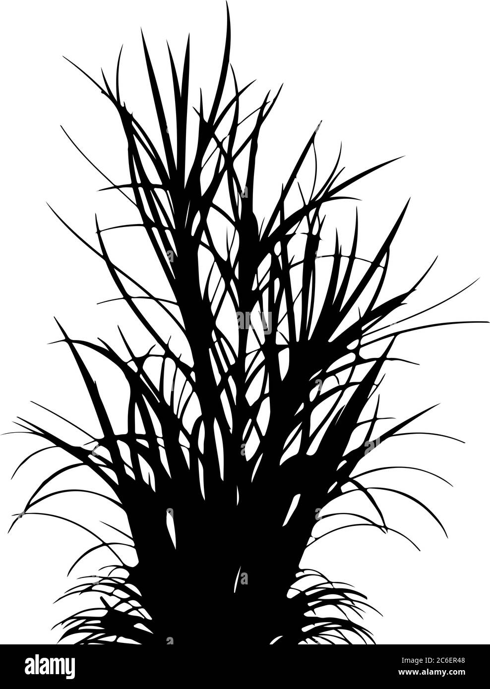isolated silhouette of grass vector Stock Vector Image & Art - Alamy