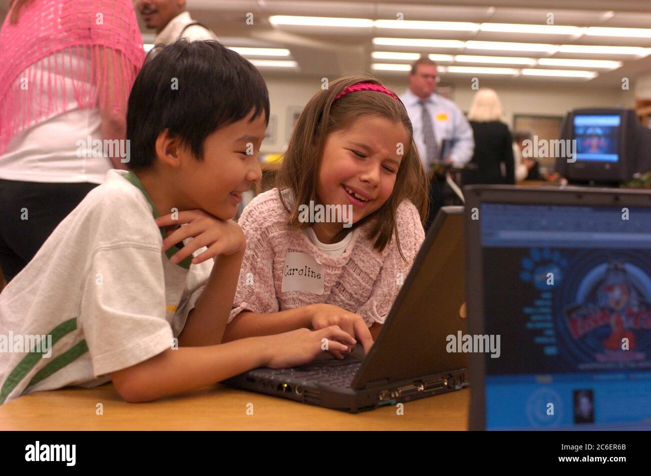 Second grade and computer hi-res stock photography and images - Alamy