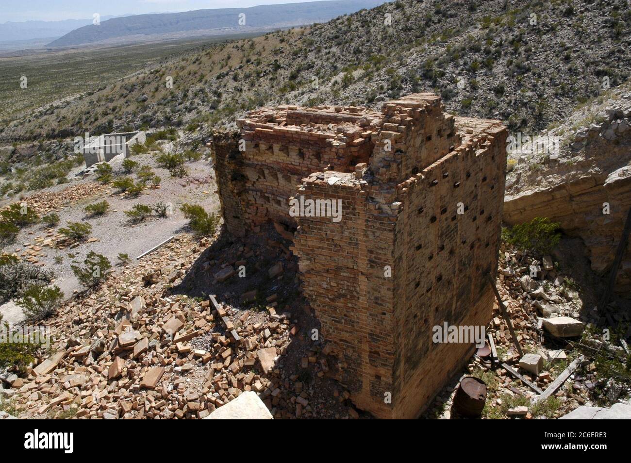 Big Bend National Park, Texas March 2005: Ruins of the Mariscal Mine, a ...