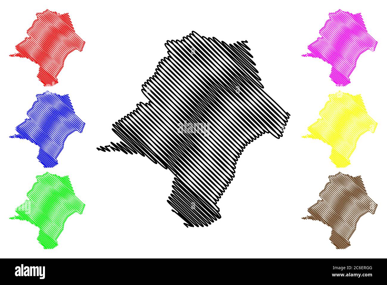 Emanuel vector outline map hi-res stock photography and images - Alamy