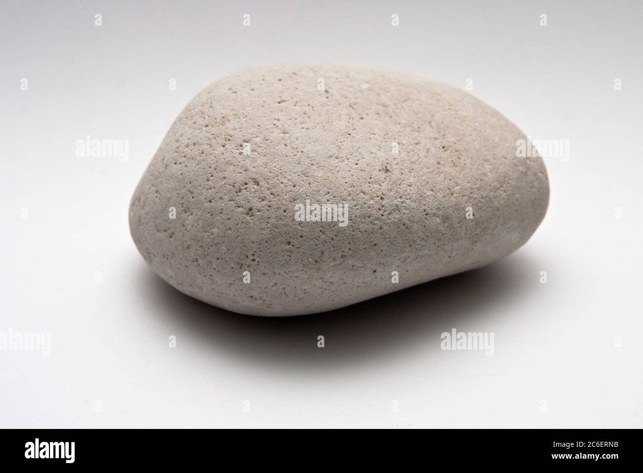 Decorative stone isolated on white studio background - macro shot ...