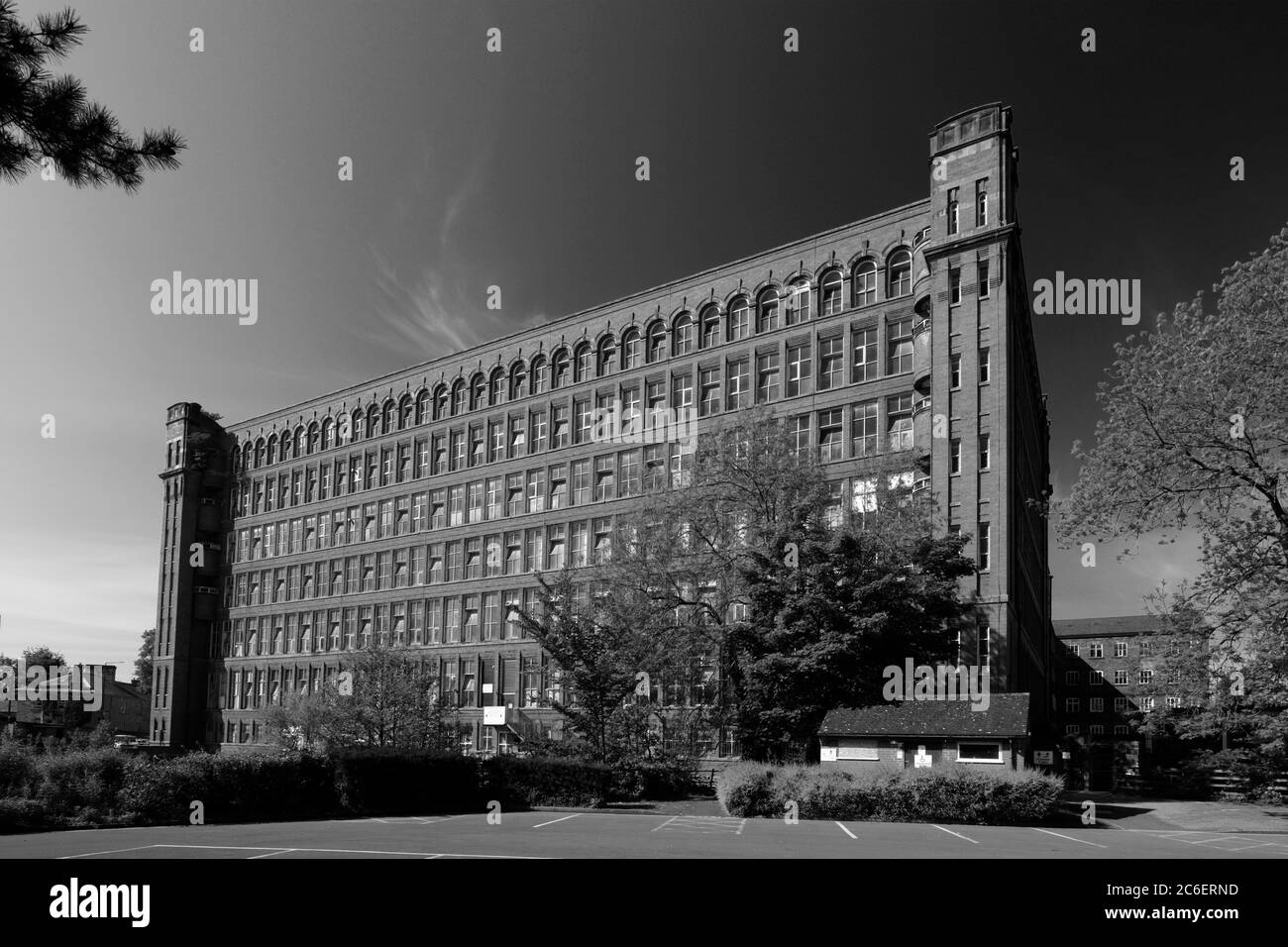 The East Silk Mill, a World Heritage Site Mill, river Derwent, Belper ...