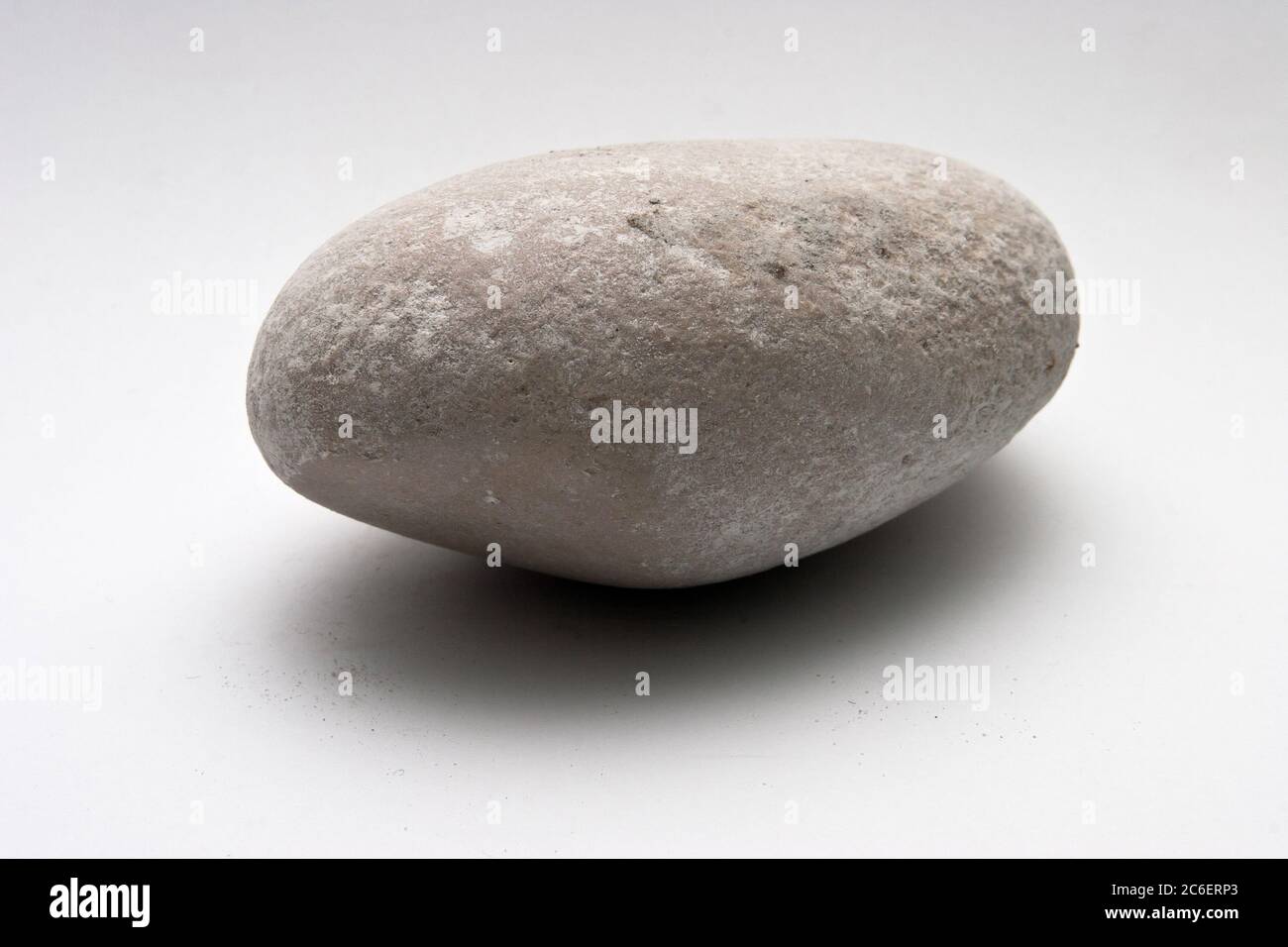 Decorative stone isolated on white studio background - macro shot ...