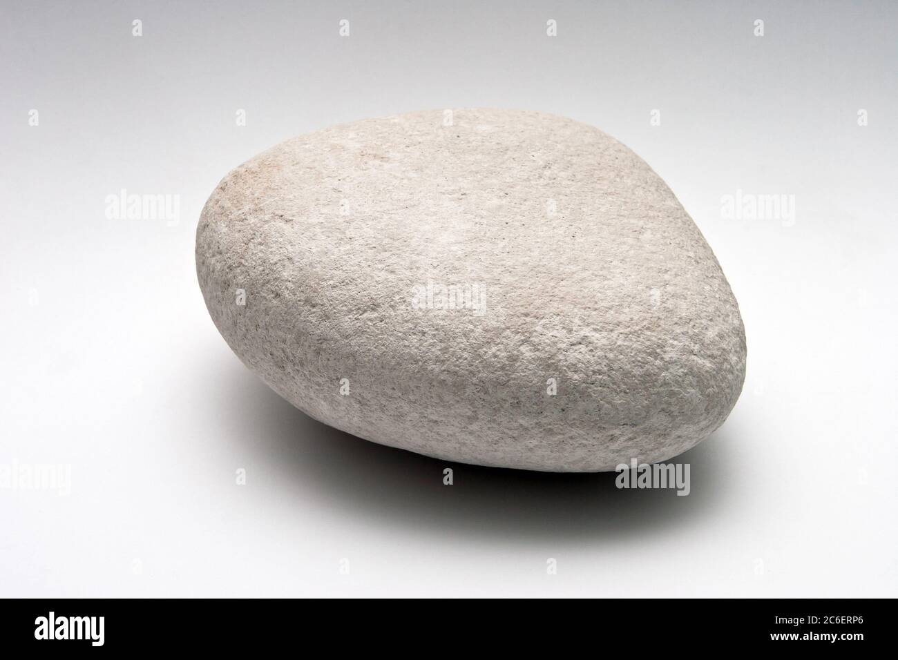 Decorative stone isolated on white studio background - macro shot ...