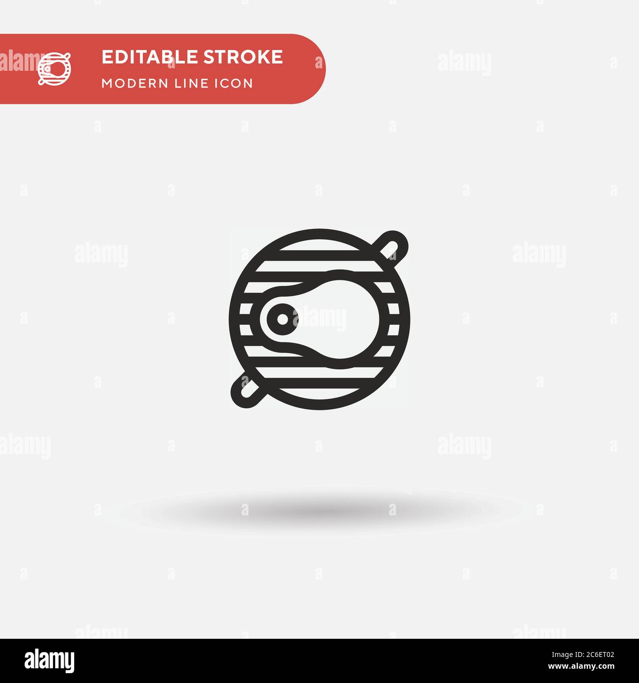 Steak Simple vector icon. Illustration symbol design template for web ...