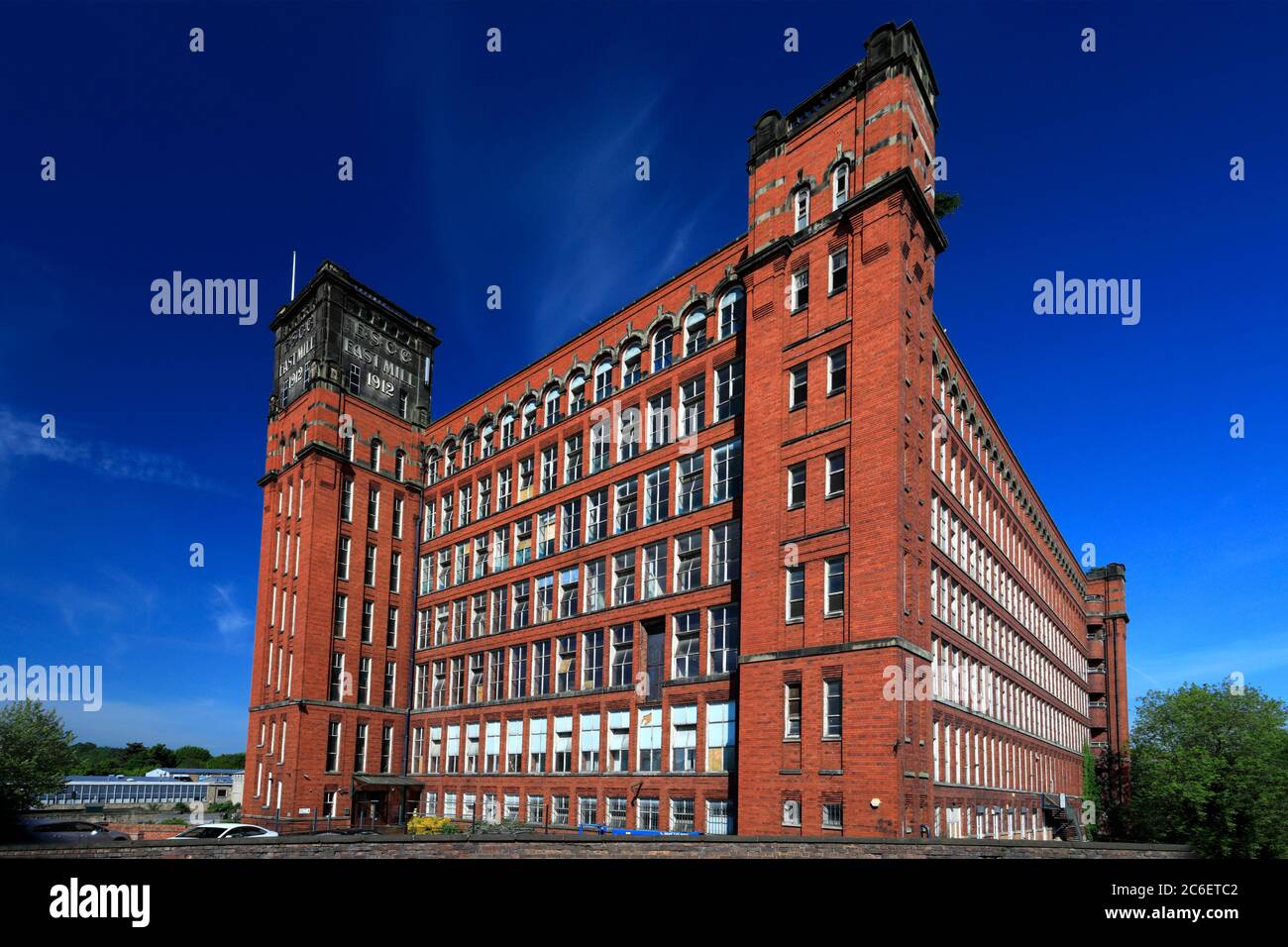 The East Silk Mill, a World Heritage Site Mill, river Derwent, Belper ...