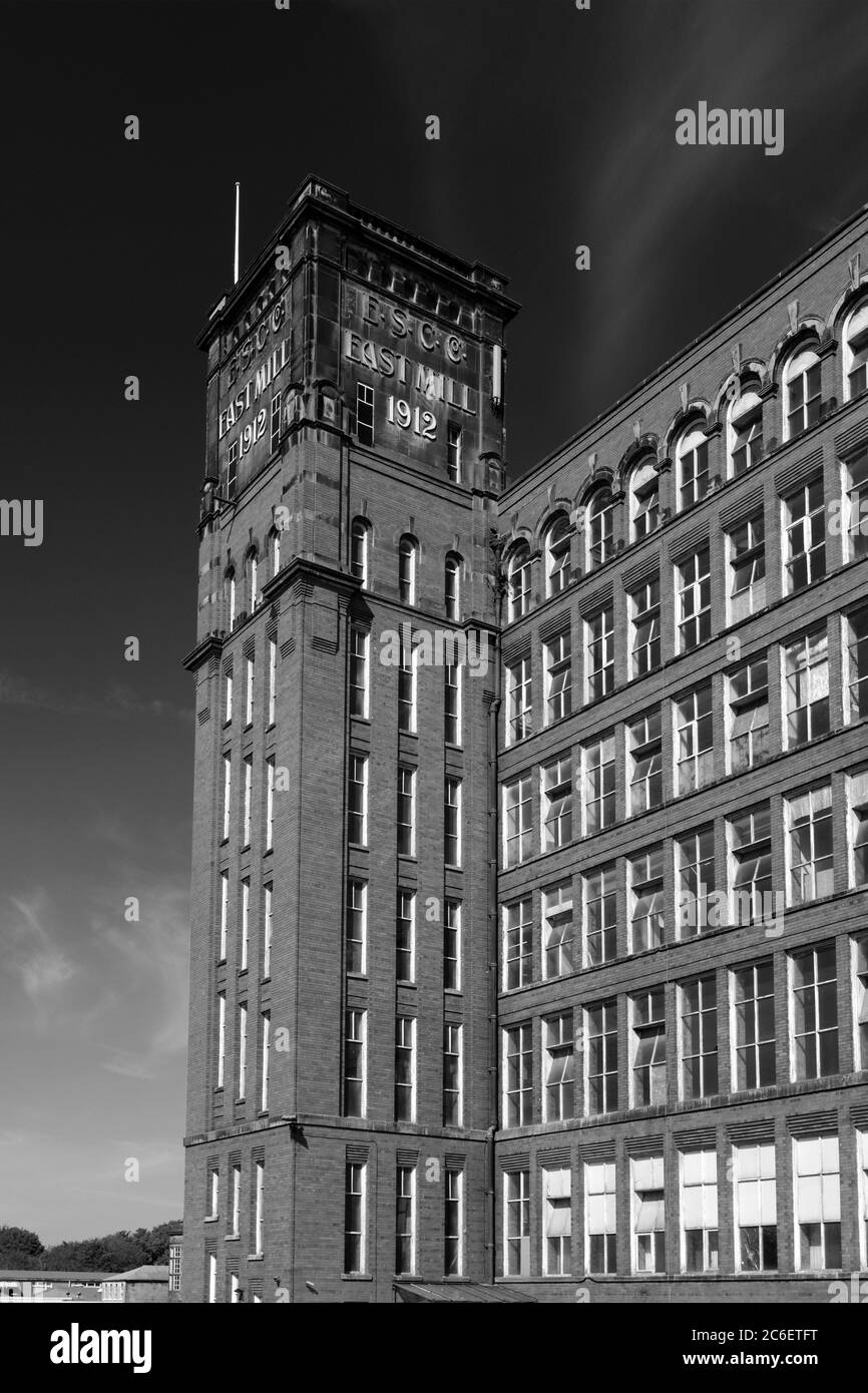 The East Silk Mill, a World Heritage Site Mill, river Derwent, Belper ...