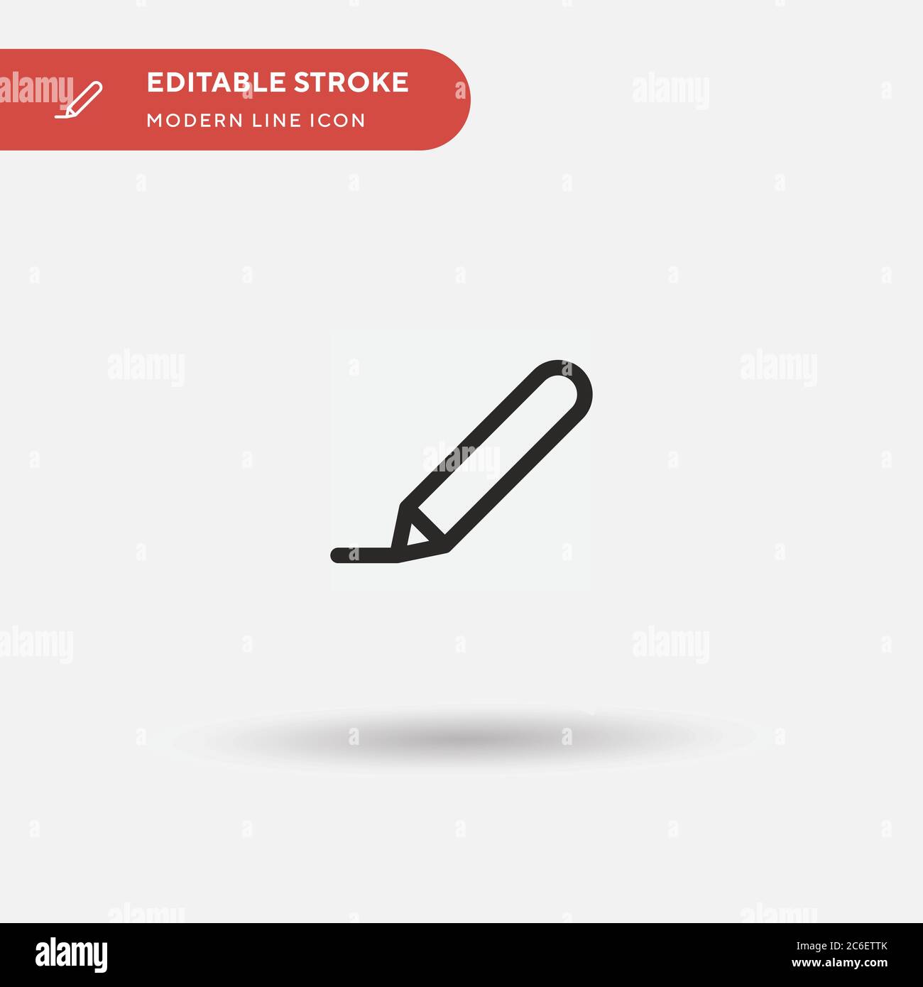 Writing Simple vector icon. Illustration symbol design template for web ...